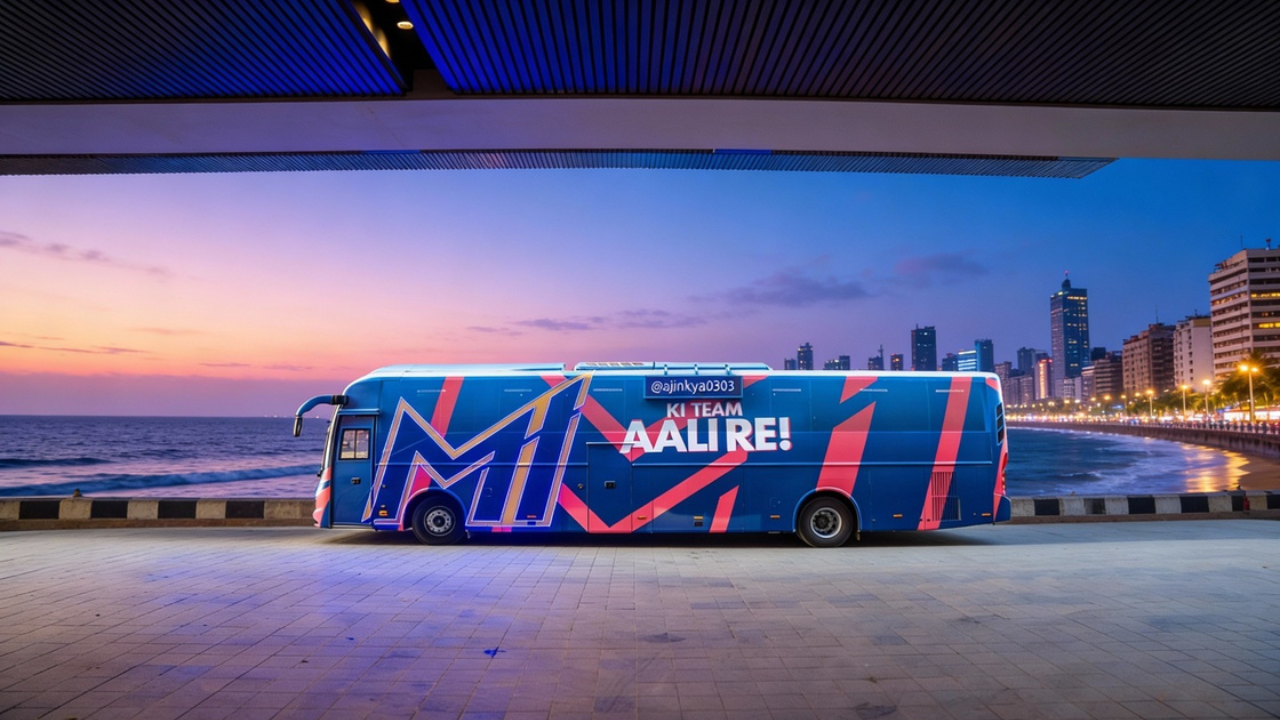 Mumbai Indians launch Aamchi Team Aali Re bus to honour MI Paltan