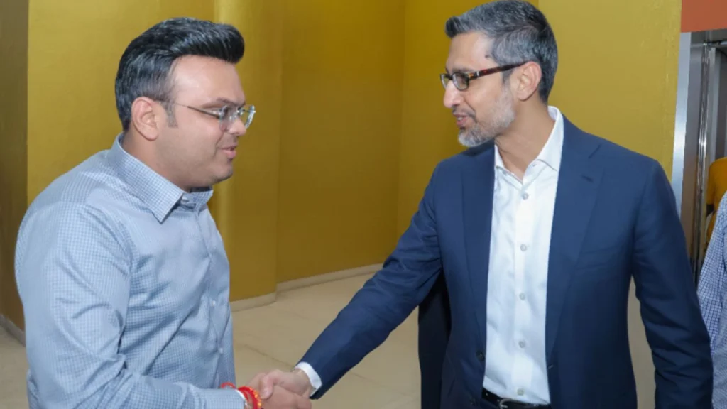 Jay Shah hosts Sundar Pichai at T20 World Cup